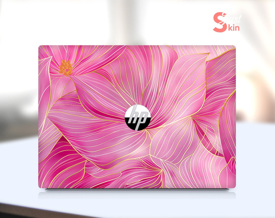 Hp Laptop Sticker Personalized Pink Lotus Flower Gift for Mother Vinyl ...