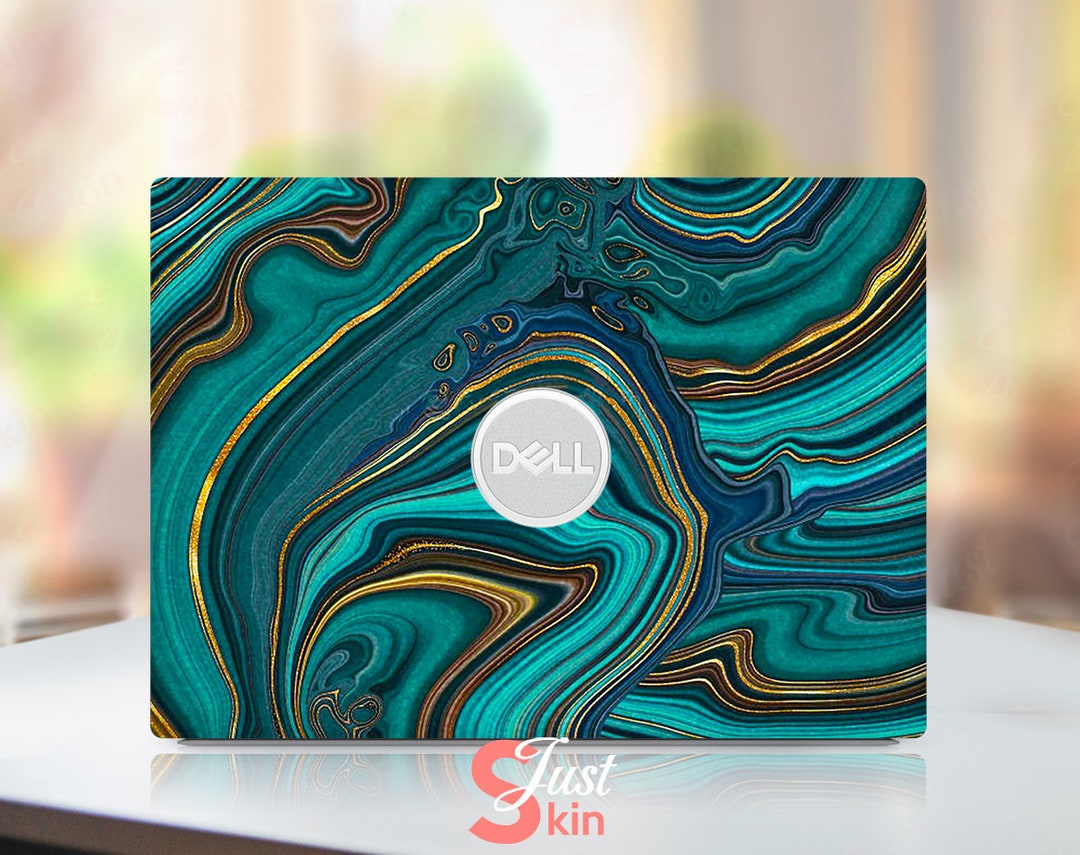 Dell Laptop Skin,dell Inspiron 16 Skin,customizable Green Marble ...