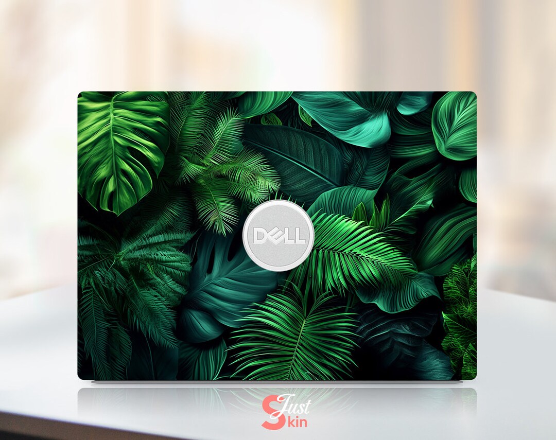 Laptop Vinyl Decals Aesthetic Green Plants Customizable Gift ...
