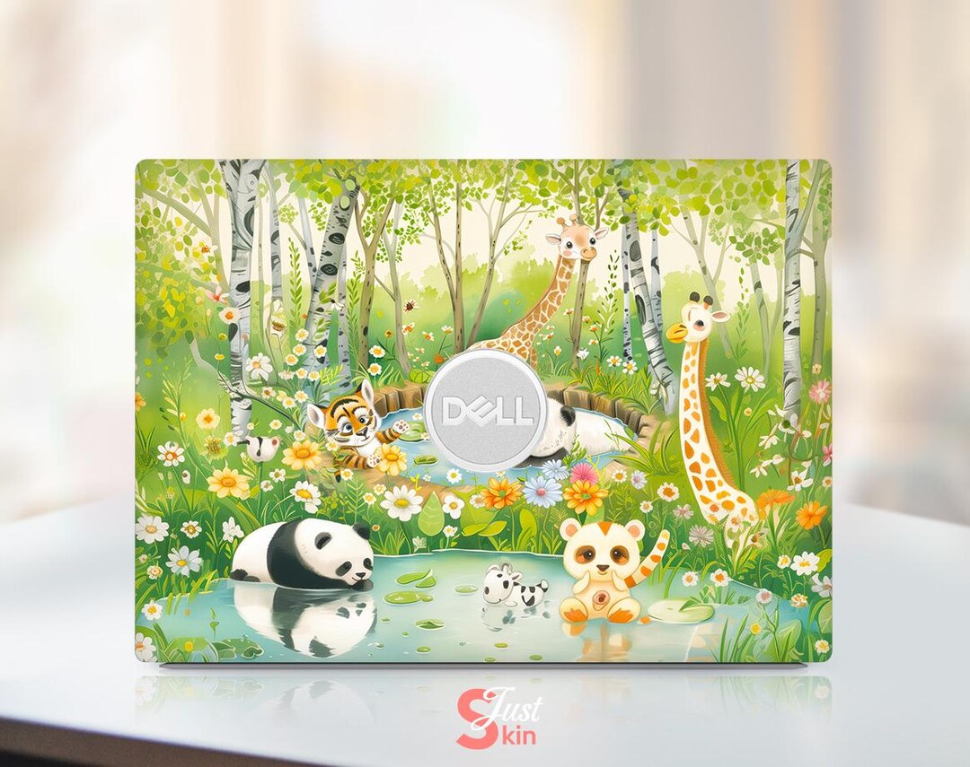 Dell Decal Laptop Inspiron Sticker Customizable Cute Animal Vinyl ...
