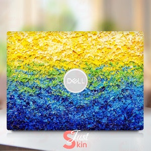 Dell Laptop Skin Pre-cut Customizable Gift Oil Painting Texture Vinyl ...