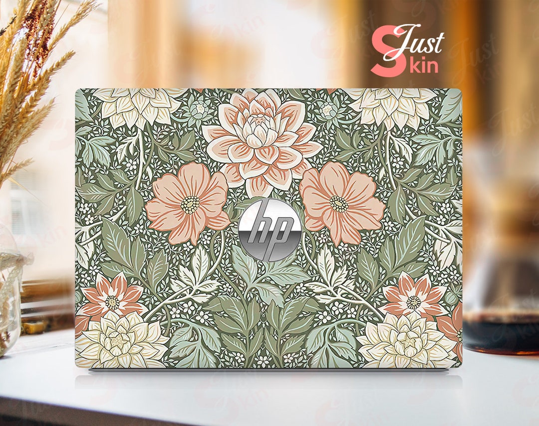 Hp Skin Stickers, Handmade Vintage Classical Flower Pattern Custom ...