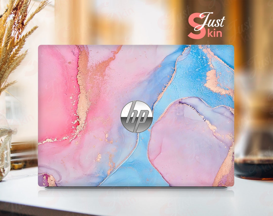 Hp Probook Laptop Skin Pre-cut Personalized Gift Pink Marble Texture ...