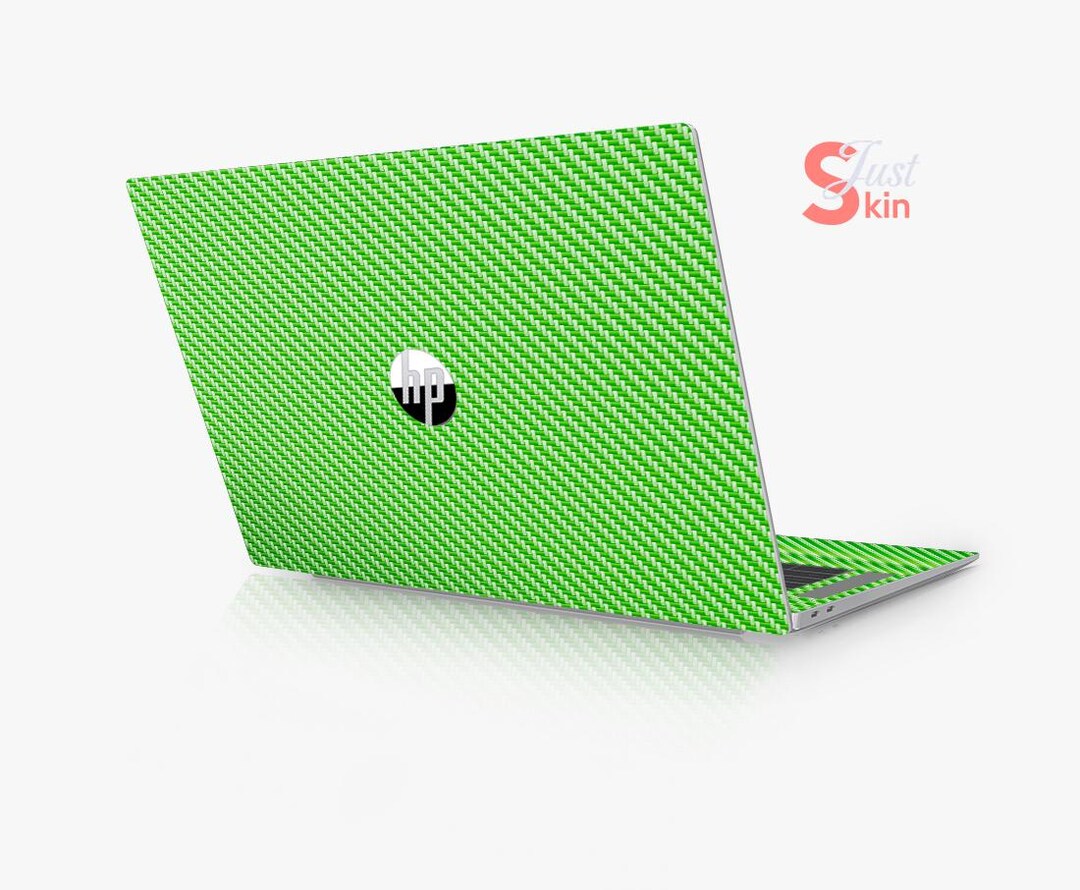 HP Laptop Decal Custom Fiber Green Solid Color Design Vinyl Decal ...