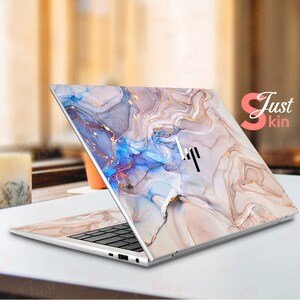 Hp Laptop Skin, Hp Envy X360 Skin, Personalized Marble Texture Pattern ...