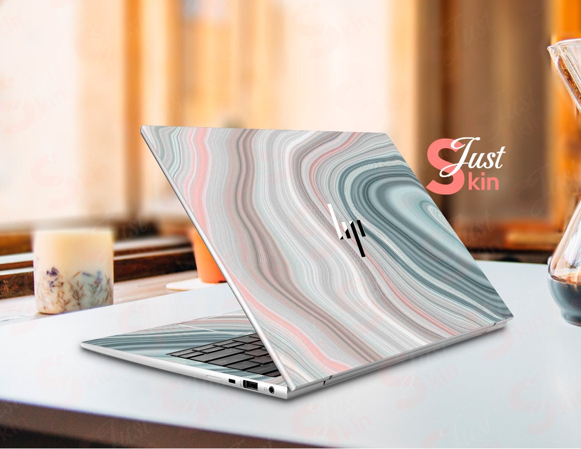 Laptop Skin Hp Envy X360 Pre Cut Personalized Marble Texture Etsy