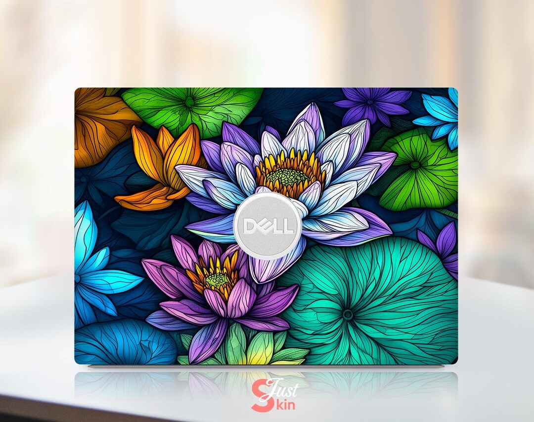Dell Laptop Skins Meaningful Gifts for Her Hand-painted Gorgeous Floral ...