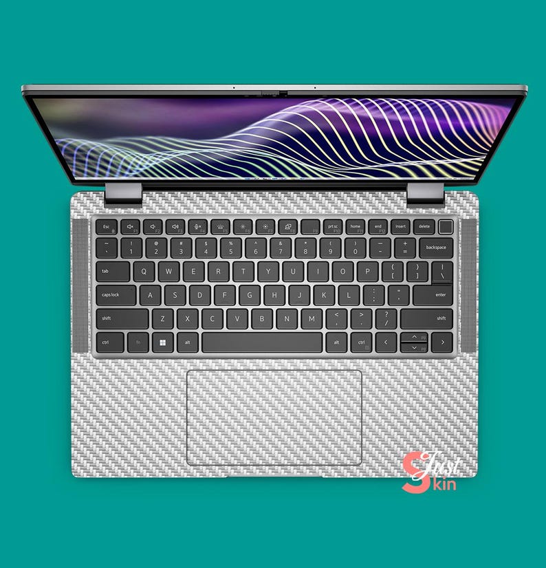 Colorful Carbon Fiber Dell Laptop Skin, Textured Vinyl Decal for Dell ...