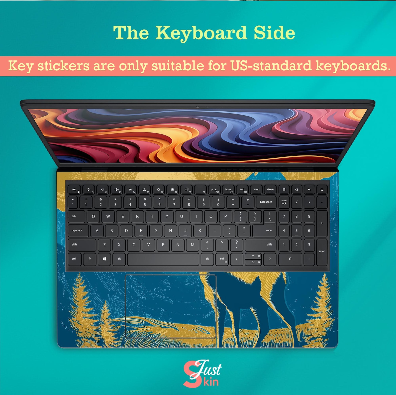 Dell Laptop Skin Lenovo Thinkpad T14 Stickers Hp MacBook Decal Deer ...