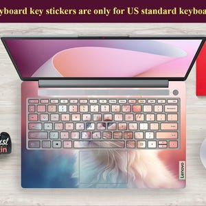 Lenovo Thinkpad Laptop Pink Background White Cat Pattern Custom Gift ...