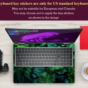 Laptop Vinyl Decals Aesthetic Green Plants Customizable Gift ...