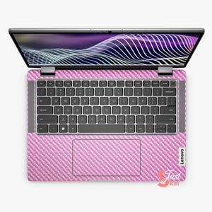 Lenovo Laptop Solid Color Decal Fiber Pink Design Gift for Yoga Legion ...
