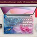 Lenovo Laptop Sticker, Personalized Custom Pink Blue Aesthetic Design ...