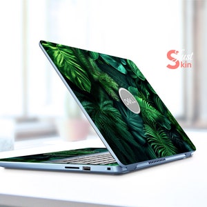 Laptop Vinyl Decals Aesthetic Green Plants Customizable Gift ...