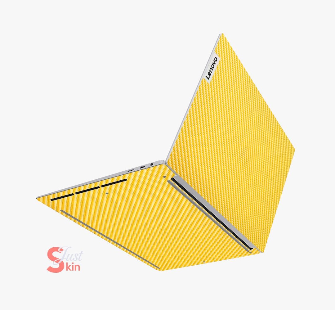 Lenovo Yoga 7 Laptop Solid Color Decal Fiber Yellow Design Gift for ...