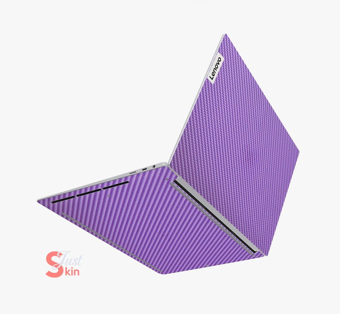 Lenovo 2 in 1 Laptop Skin Solid Color Decal Fiber Purple Design Gift ...