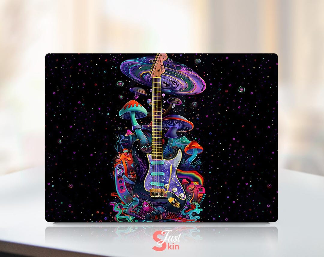Dell Laptop Decal Custom Personalized Cool Guitar Design Gift Vinyl ...