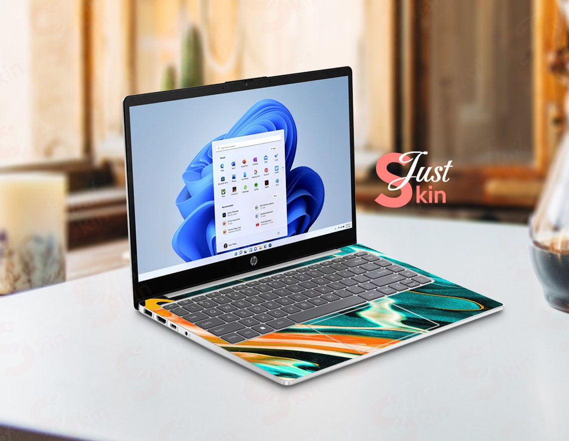 Hp Laptop Skin,clear Laptop Skin Fo Hp,personalized Marble Texture ...