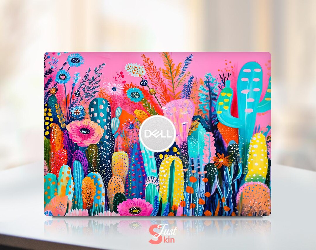 Dell Laptop Sticker Celebrate Colorful Floral Pattern Ultra-thin Oil ...