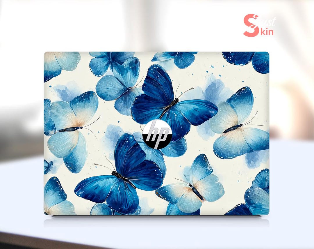 Hp Elitebook 630 G10 Laptop Protective, Personalized Blue Butterfly ...