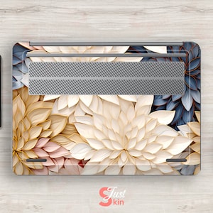 Dell Laptop Stickers, Plain Aesthetic Flowers Pattern Ultra-thin Oil ...