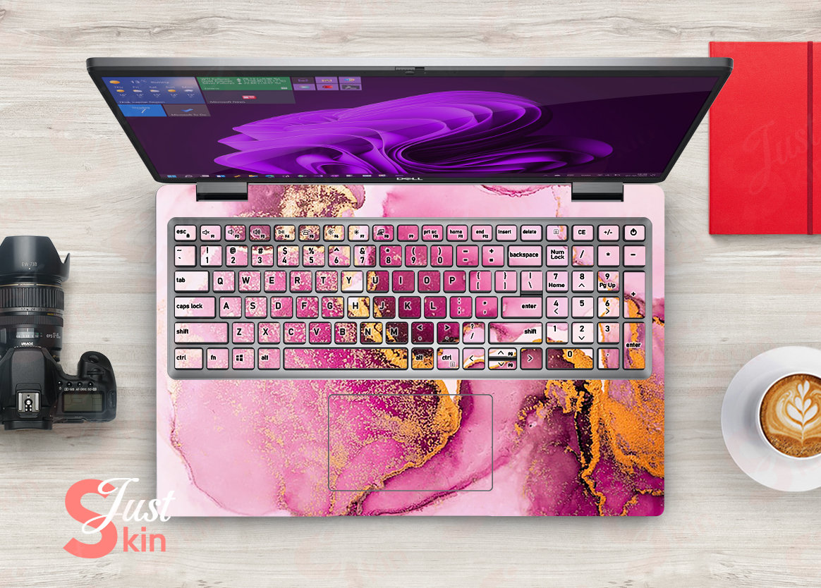 Dell Inspiron 2-in-1 Laptop, Customizable Gift for Her Pink Marble ...