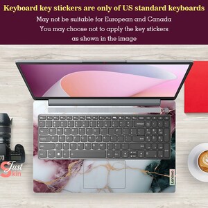 Lenovo Stickers,personalised Notebook Accessories,customization Marble ...