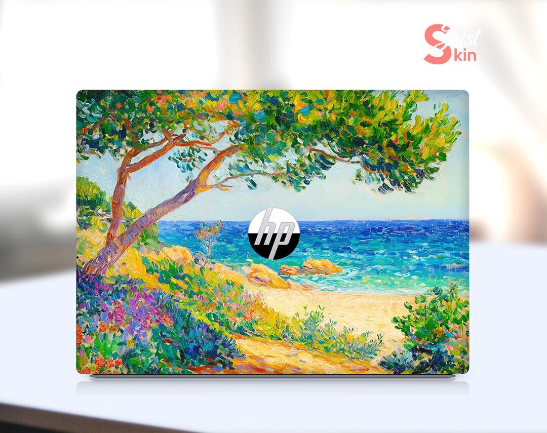 HP Laptop Decal Painting Tree Pattern Vinyl Decal for HP Spectre Envy ...