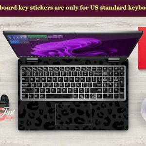Laptop Stickers, Gray Leopard Print Pattern Ultra-thin Skin Scratch ...