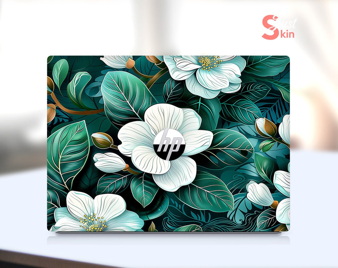 Hp Sticker Protect Laptop, Memorial Day Custom Fresh Floral Pattern ...