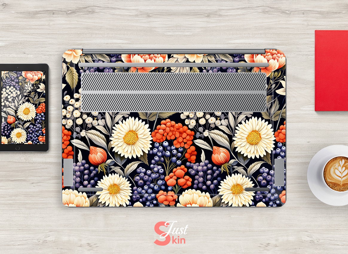Lenovo Skin, Aesthetic Floral Design, Individualized Gift, Customizable ...