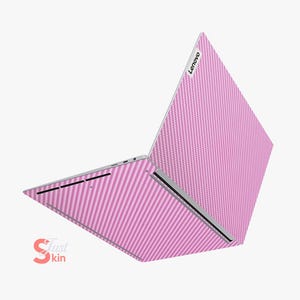 Lenovo Laptop Solid Color Decal Fiber Pink Design Gift for Yoga Legion ...