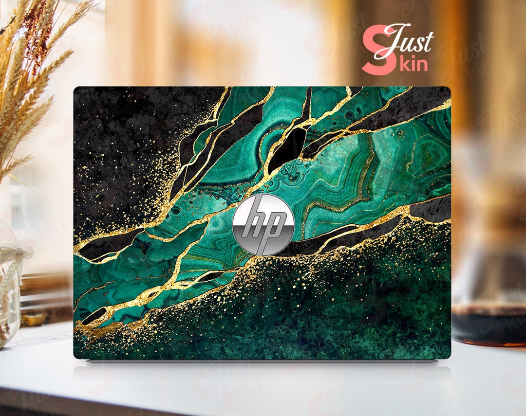 Hp Elitebook 630 G11 Laptop Sticker, Pre-cut Personalized Green Marble ...