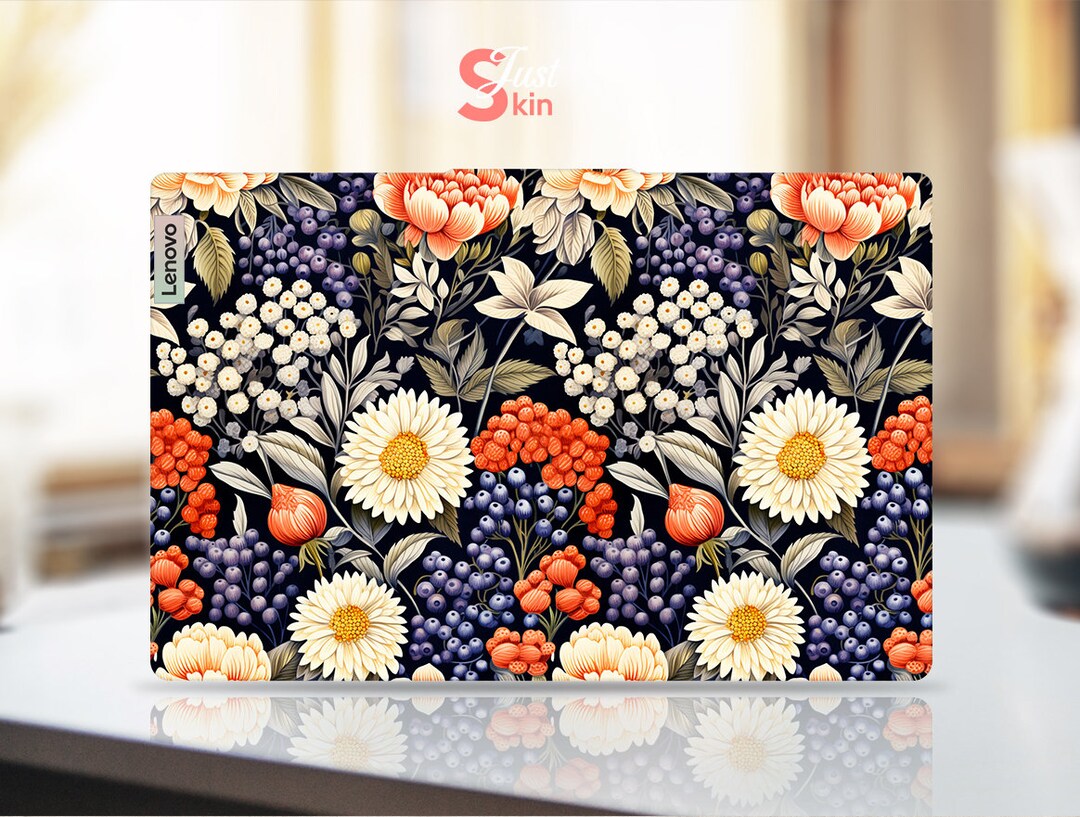 Lenovo Skin, Aesthetic Floral Design, Individualized Gift, Customizable ...