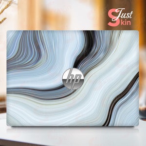 Personalized Laptop Skins Hp, Pre-cut Personalized Blue Marble Texture ...