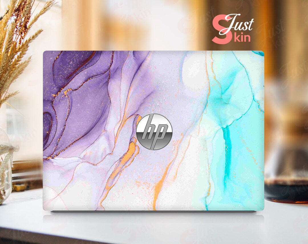 Hp Laptop Skin,purple Marble Skin Hp,personalized Marble Texture Vinyl ...