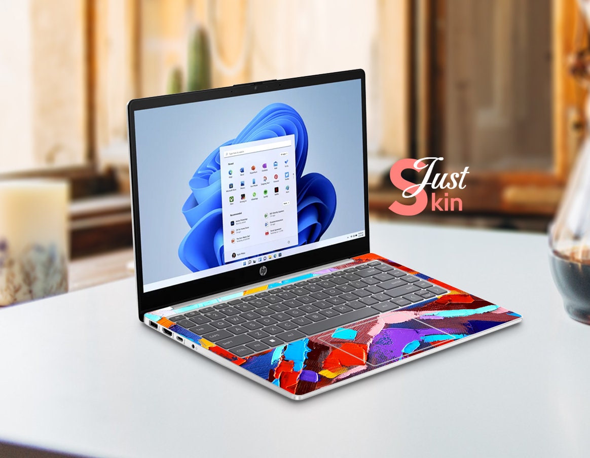 Hp Laptop Skin,hp 14S Laptop Skin,personalized Colorful Oil Painting ...