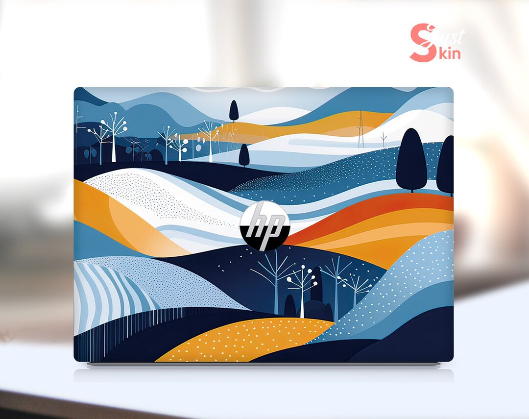 Hp Elitebook Skin, Unique Snow Pattern, Personalized Present Cool Vinyl ...