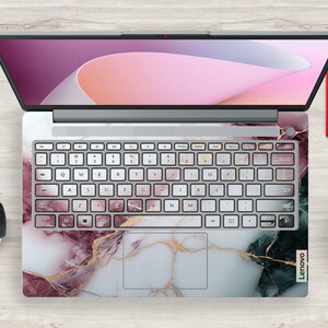 Lenovo Stickers,personalised Notebook Accessories,customization Marble ...