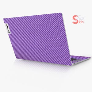 Lenovo Laptop Decal Carbon Fiber Solid Color Design Gold Red Green ...