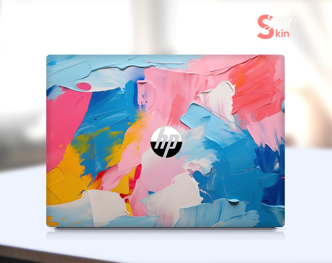 HP Computer Decal Custom Color Oil Painting Pattern Gift Vinyl Decal ...