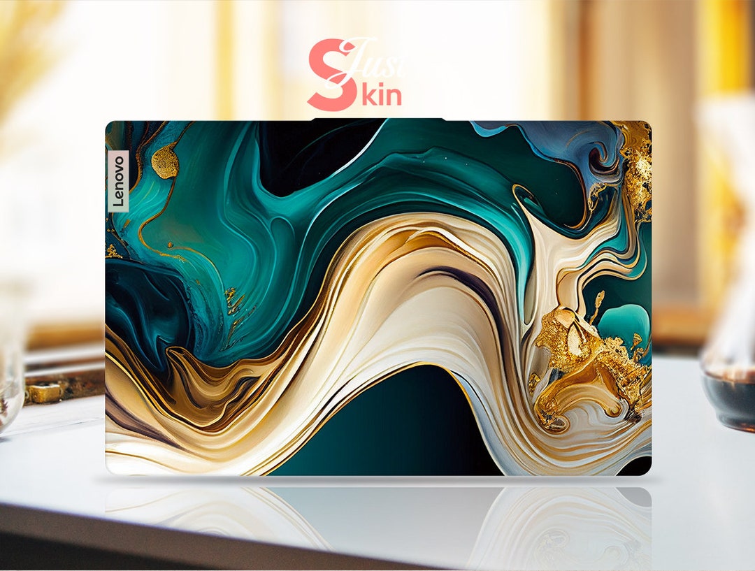 Lenovo Yoga Skin, Laptop Gifts, Personalized Distinctive Green Marble ...