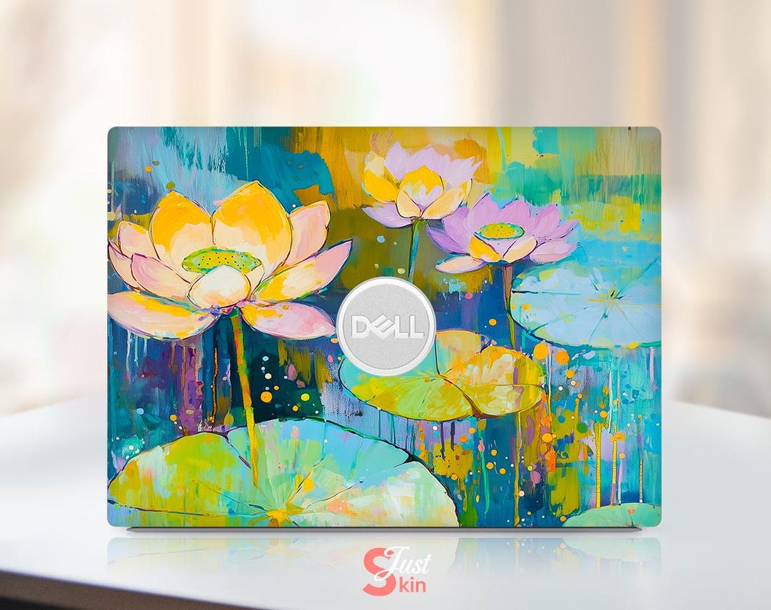 Dell Laptop Customizable Skins Unique Design Gift for Wife Oil Painting ...