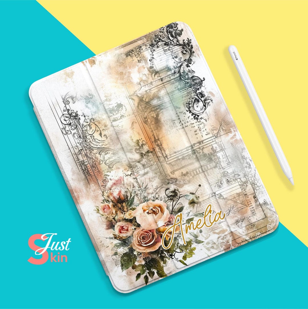 IPad Case Retro Custom Piano Sheet Music Book With Holder Autowake ...