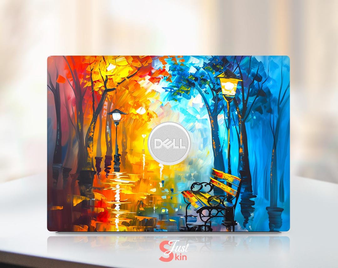 Dell XPS Laptop Sticker Custom Oil Painting Style Park Design ...