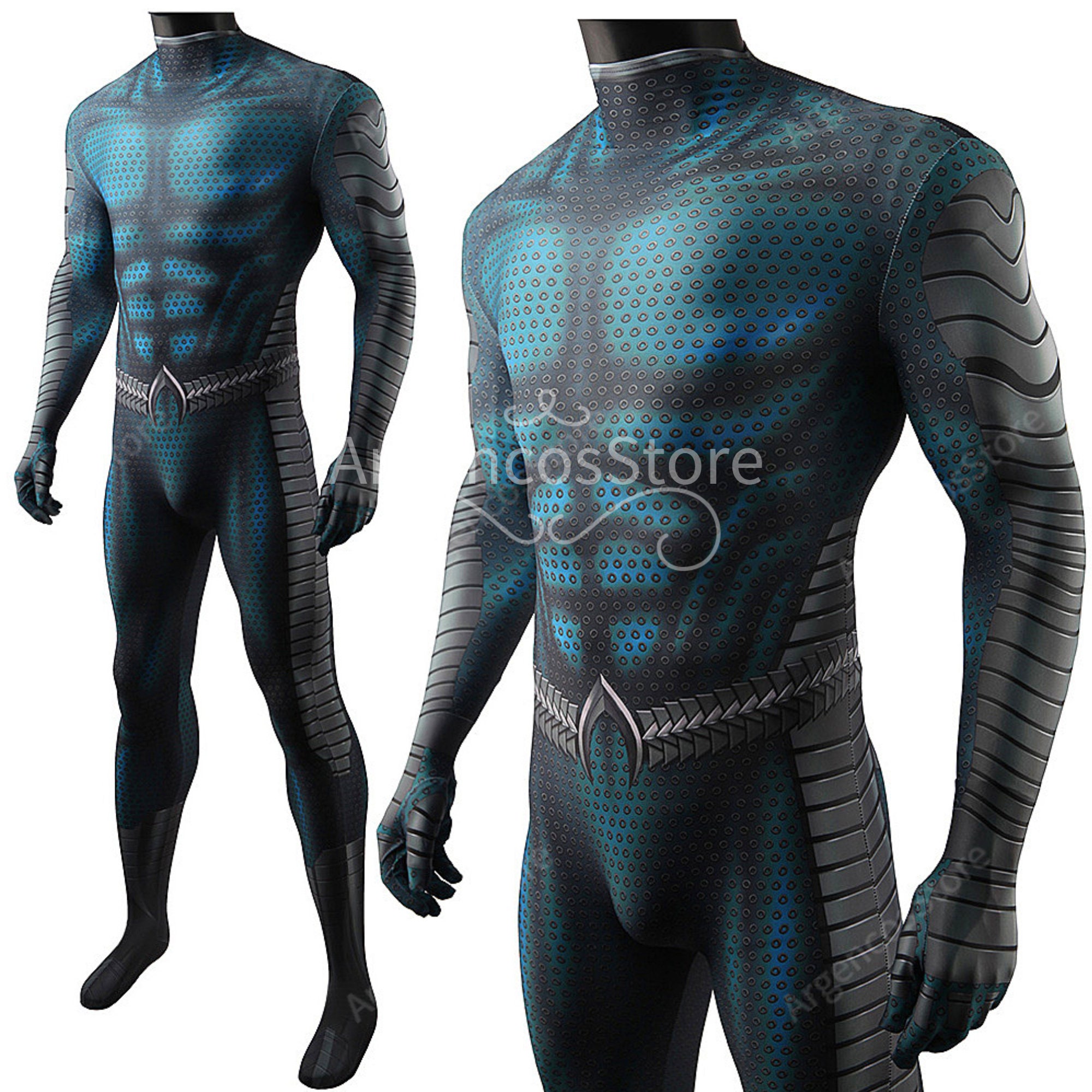 Aquaman and the Lost Kingdom Aquaman Jumpsuit Cosplay Costume Halloween ...