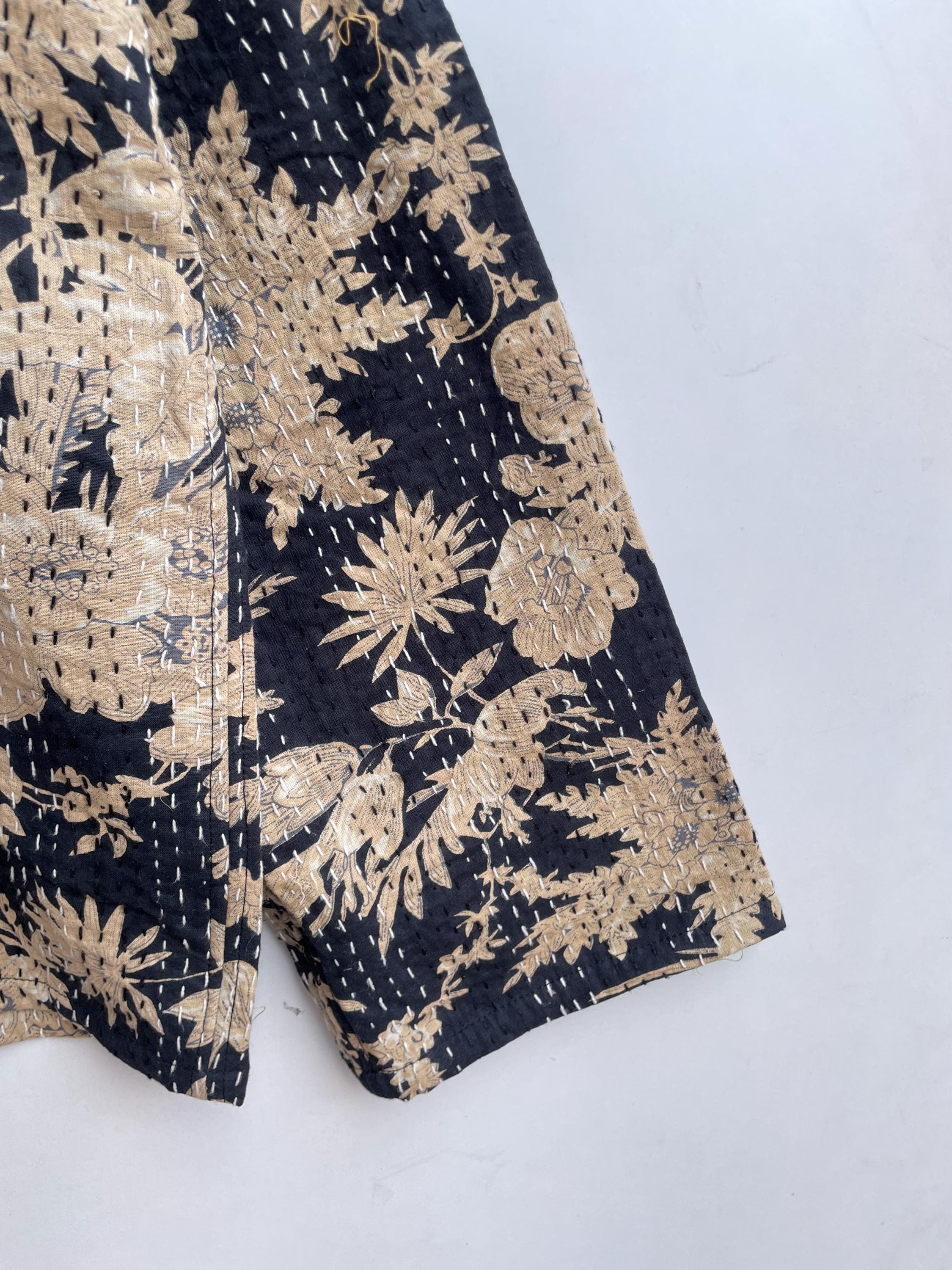 Kantha Reversible Short Jacket, Indian Handmade Quilted Jacket, Women's ...