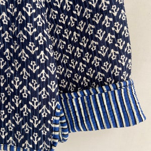 Reversible Jacket Blue Indigo Jacket Kantha Jacket Indian Handmade ...