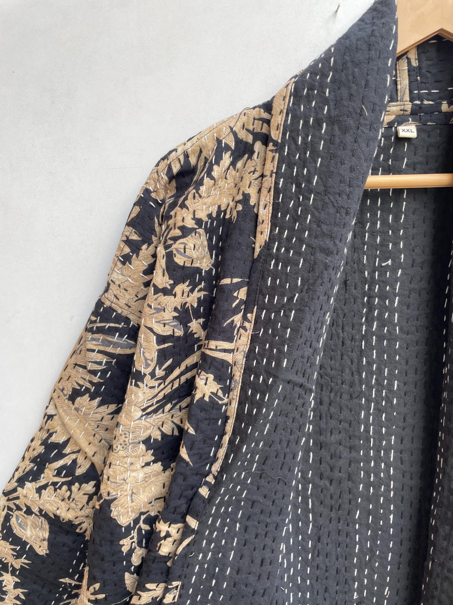 Kantha Reversible Short Jacket, Indian Handmade Quilted Jacket, Women's ...