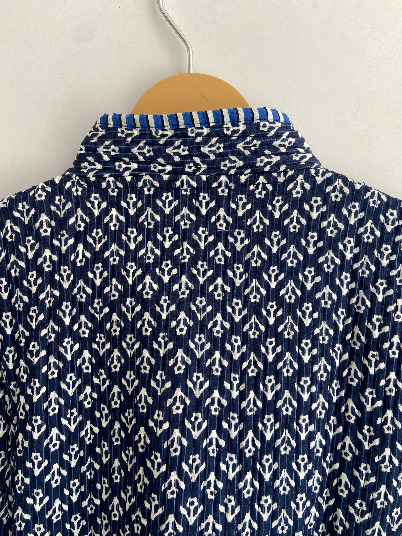 Reversible Jacket Blue Indigo Jacket Kantha Jacket Indian Handmade ...
